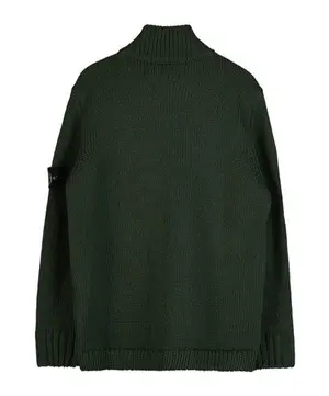 Stone Island Logo Patch Cargo Pocket Cardigan