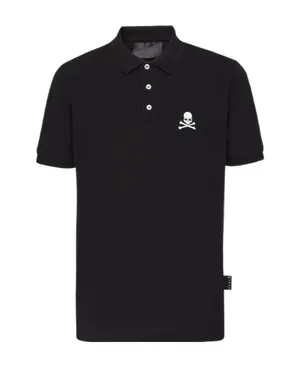 Men's Philipp Plein Black Polos