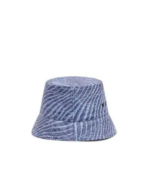 Marni Embroidered Logo Bucket Hat - Blue