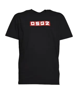 Dsquared2 Logo Patch Crewneck T-shirt - Black