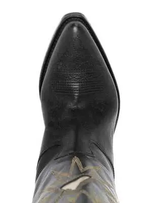 GOLDEN GOOSE Wish Star Boots - Black