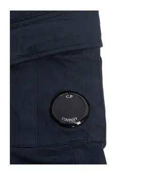 C.P. COMPANY Belt Loop Cargo Pants With Mirror Detail - Navy