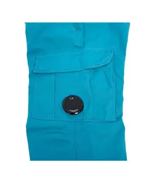 C.P. COMPANY Stretch Gabardine Cargo Pants - Blue