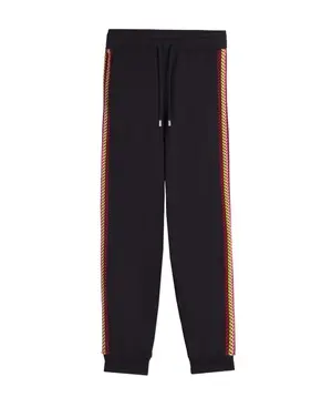 LANVIN Side Curb Drawstring Track Pants - Black