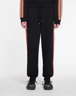 LANVIN Side Curb Drawstring Track Pants - Black