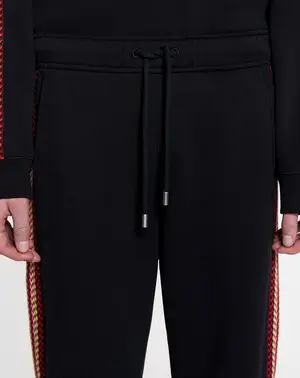 LANVIN Side Curb Drawstring Track Pants - Black