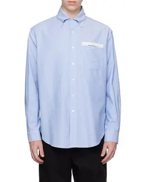 Palm Angels Logo Printed Long-sleeved Shirt