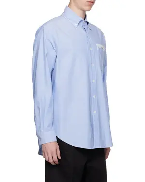 Palm Angels Logo Printed Long-sleeved Shirt