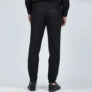Emporio Armani Logo Detail Zipper Casual Pants