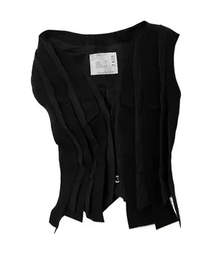Sacai Patchwork Waistcoat