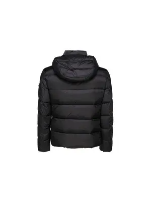 MOORER Brett-sh Quilted Down Jacket With Hood - Black