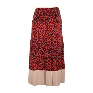 N.21 Leopard Print Pleated Skirt