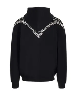 MARCELO BURLON COUNTY OF MILAN Bandana Printed Drawstring Hoodie - Black