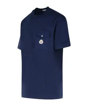 Moncler Cotton T-shirt - Blue