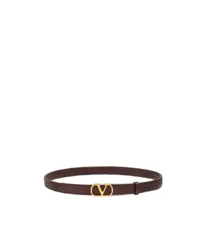 Valentino Garavani Vlogo Signature Braided Belt - Brown