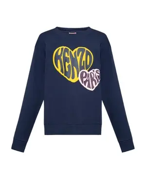 Kenzo Logo Printed Long-sleeved T-shirt