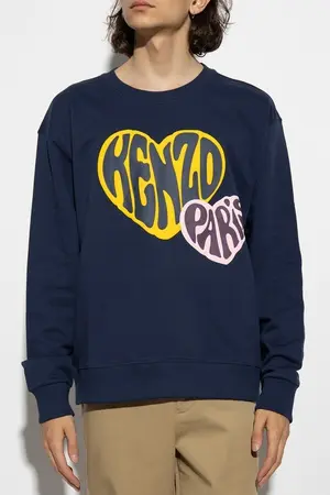 Kenzo Logo Printed Long-sleeved T-shirt
