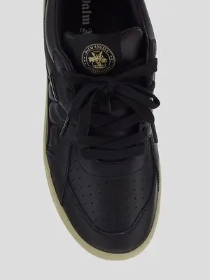 Palm Angels University Quilted Leather Sneakers