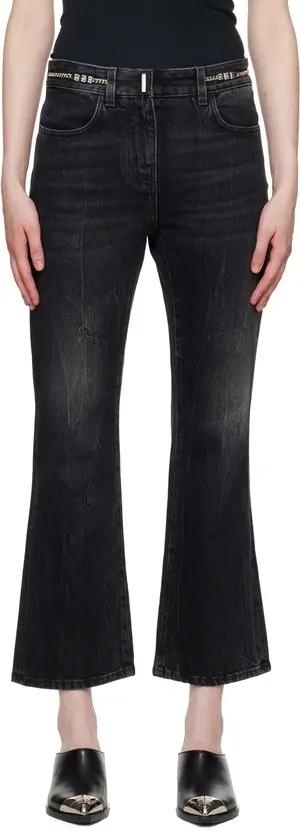 Givenchy Chain Detailed Bootcut Jeans