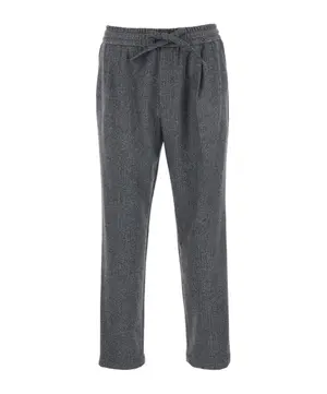 Dolce & Gabbana Pleated Drawstring Trousers - Black