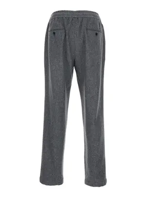 Dolce & Gabbana Pleated Drawstring Trousers - Black