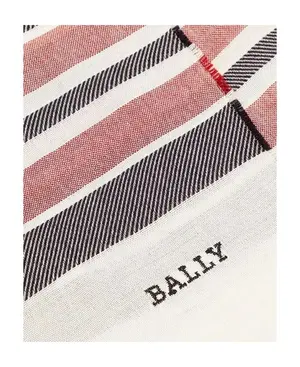 Bally Striped Detail Scarf