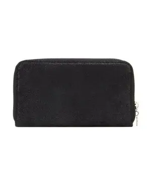 Stella McCartney Falabella Zip-around Continental Wallet - Black