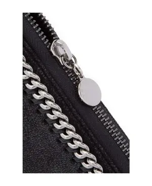 Stella McCartney Falabella Zip-around Continental Wallet - Black
