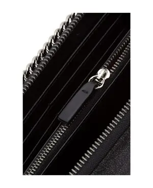 Stella McCartney Falabella Zip-around Continental Wallet - Black