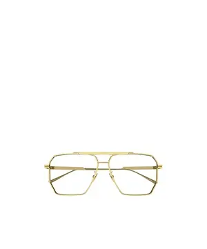 Bottega Veneta Aviator Frame Eyeglasses - Gold