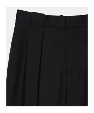Casablanca Pleated Tailored Trousers - Black