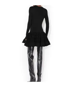 Alaïa Crinoline Knit Mini Dress