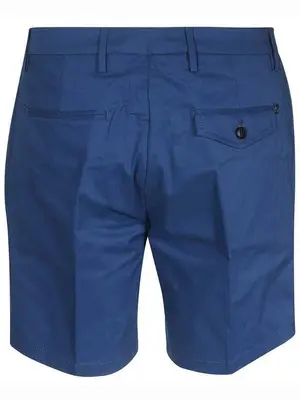 DONDUP Tailored Straight Leg Shorts - Blue