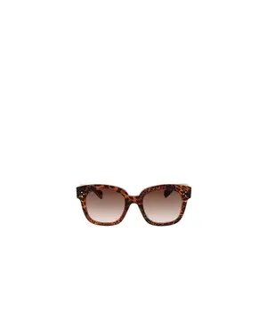 Celine Logo Embellished Sunglasses - Brown