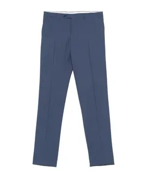 Canali Belt Loop Casual Pants - Blue