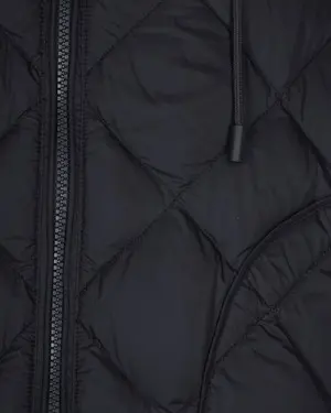 Max Mara Eris Quilted Jacket With Drawstring Hood - Black