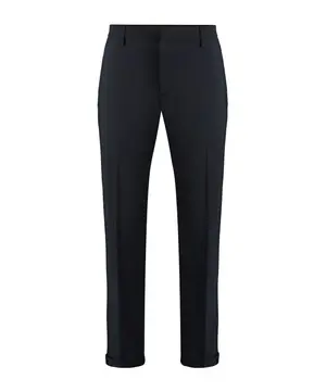 DONDUP Gaubert Wool Blend Chino Trousers - Black