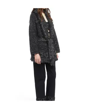 Alanui City Lights Sequined Crochet Cardigan