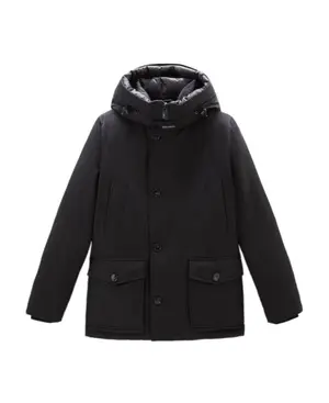 Woolrich Arctic Button-up Padded Jacket - Black