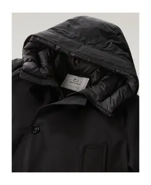 Woolrich Arctic Button-up Padded Jacket - Black
