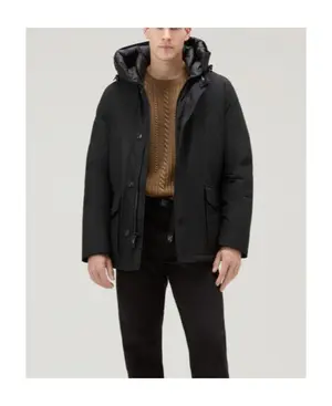 Woolrich Arctic Button-up Padded Jacket - Black