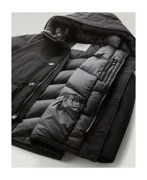 Woolrich Arctic Button-up Padded Jacket - Black