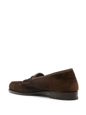 John Lobb Round Toe Loafers - Black