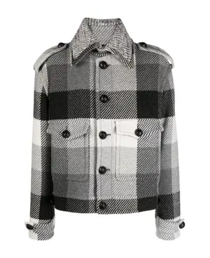 Etro Plaid Checkered Jacket - Gray