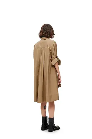 Loewe Trapezoidal Cotton Blend Tunic Dress