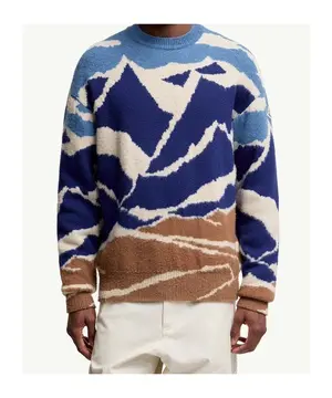 Moncler Mountain Jacquard Wool Sweater