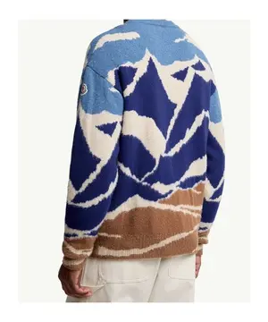 Moncler Mountain Jacquard Wool Sweater
