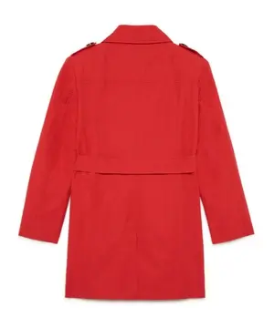 MAXCO. Max&co. Belted Double-breasted Long-sleeved Coat