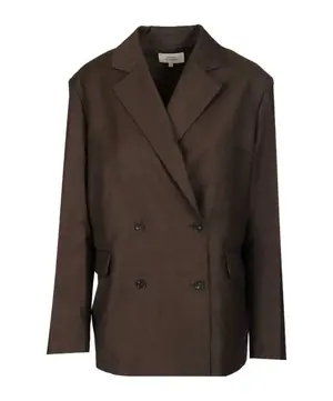 LOULOU STUDIO Double-breasted Notched Lapel Suit Jacket