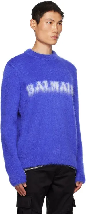 Balmain Retro Brushed Crewneck Jumper